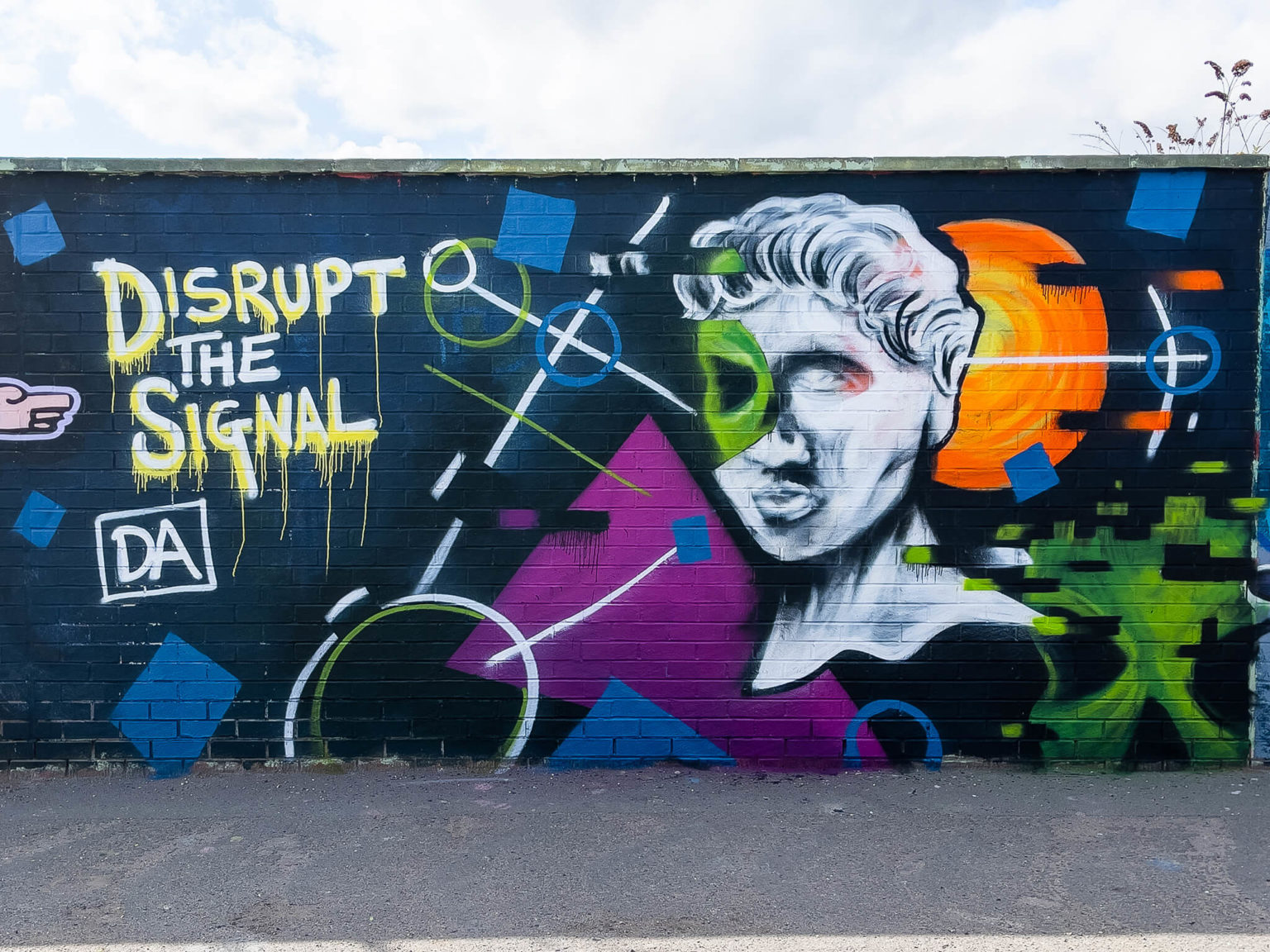 Disrupt the Signal - Hull Street Art